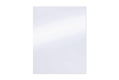 White Shimmer Paper - 100-Pack Metallic Cardstock Paper, 92 lb Cover, Double Sided, Printer Friendly - Perfect for Weddings, Birthdays, Craft Use, Letter Size Sheets, 8.5 x 11 Inches