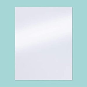 White Shimmer Paper - 100-Pack Metallic Cardstock Paper, 92 lb Cover, Double Sided, Printer Friendly - Perfect for Weddings, Birthdays, Craft Use, Letter Size Sheets, 8.5 x 11 Inches