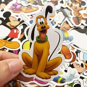 50Pcs Hot Disney Mickey Stickers for Water Bottle Cup Laptop Guitar Car Motorcycle Bike Skateboard Luggage Box Vinyl Waterproof Graffiti Patches JHSL