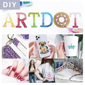 ARTDOT 5D Diamond Painting Beads, 445000 Pieces 445 Colors Round Drills Diamond Art Accessories Gem Art Nails Crafts (1000pcs per Bag)