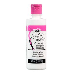 tulip soft paint 20403 sfp 4oz matte glacier white, 4 fl oz (pack of 1)