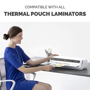 Fellowes Thermal Laminating Pouches, 5mil Letter Size Sheets, 9 x 11.5, 100 Pack, Clear (5743501) 