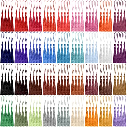 144 Pcs Bookmark Tassels for Crafts Keychain Graduation - Bookmark Tassels for Crafts, Key Chain Tassels for Jewelry Making, Mini Tassels for Graduation, Book Marks