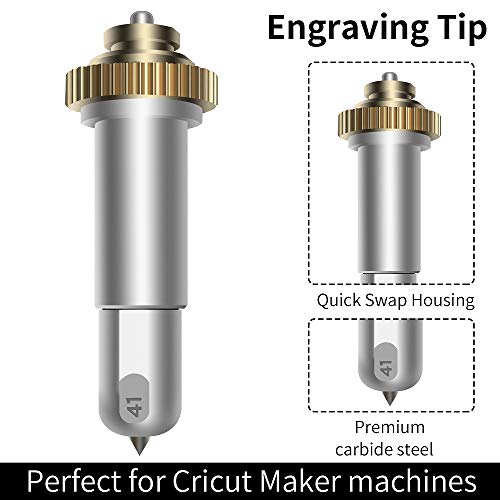 NestOne Engraving Tip and Housing | Perfect Tool for Cricut Maker | Bundle Accessories for Engraving Projects