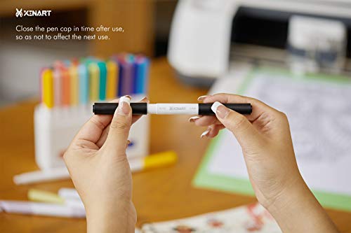 XINART Dual Tip Pens For Cricut Maker 3,Maker,Explore 3,Air 2,36 Pack Markers Pens Set Black Waterbased Ink Ultimate Fine Point Pen Supplies Bundle Marker Pen For Cricut Maker 3 (0.4 Tip & 1.0 Tip)