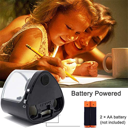 Electric Pencil Sharpener Battery Powered Pencil Sharpener for Colored Pencils，High-Speed Operated Automatic and Manual Pencil Sharpener for Kids, Home School Supplies Office Classroom