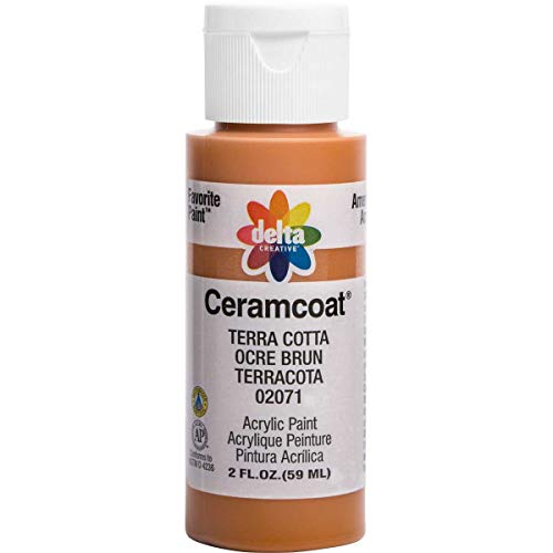 Delta Creative Ceramcoat Acrylic Paint in Assorted Colors (2 oz), 2071, Terra Cotta