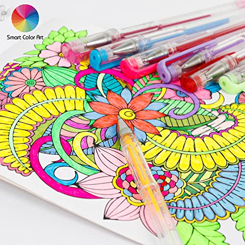 Smart Color Art 140 Colors Gel Pens Set Gel Pen for Adult Coloring Books Drawing Painting Writing