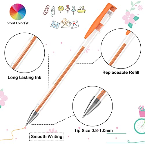 Smart Color Art 140 Colors Gel Pens Set Gel Pen for Adult Coloring Books Drawing Painting Writing