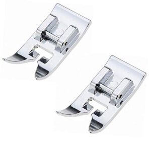 tfboy 2pcs zig zag, straight stitch foot snap on foot sewing machine presser foot will fit singer, brother, janome, toyota, etc domestic sewing machines