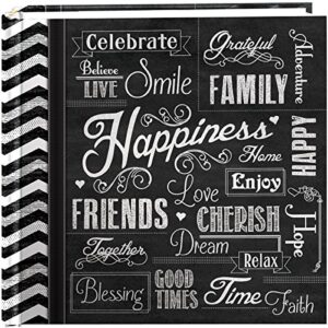 pioneer photo albums ev-246chlk happiness photo album 4 x 6 inch