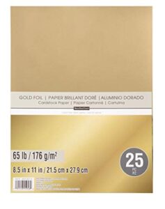 recollections gold foil 65lb cardstock paper (single)