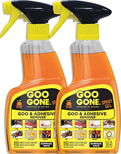 Goo Gone Original Spray Gel Adhesive, Sticker Remover - Works on Ink, Sap, Tar, Decals, Bumper Stickers and more - 12 Oz, 2 Pack