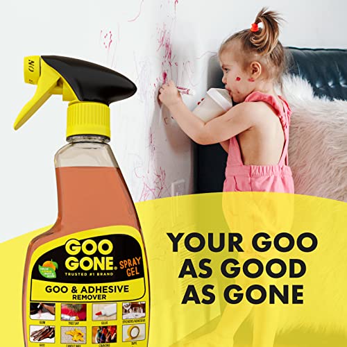 Goo Gone Original Spray Gel Adhesive, Sticker Remover - Works on Ink, Sap, Tar, Decals, Bumper Stickers and more - 12 Oz, 2 Pack