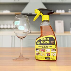 Goo Gone Original Spray Gel Adhesive, Sticker Remover - Works on Ink, Sap, Tar, Decals, Bumper Stickers and more - 12 Oz, 2 Pack