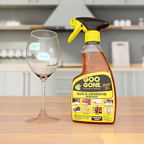 Goo Gone Original Spray Gel Adhesive, Sticker Remover - Works on Ink, Sap, Tar, Decals, Bumper Stickers and more - 12 Oz, 2 Pack