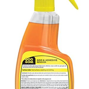 Goo Gone Original Spray Gel Adhesive, Sticker Remover - Works on Ink, Sap, Tar, Decals, Bumper Stickers and more - 12 Oz, 2 Pack