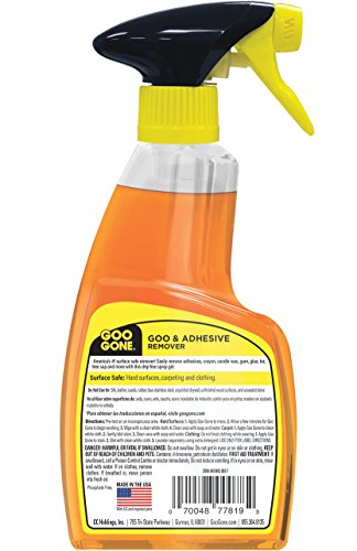 Goo Gone Original Spray Gel Adhesive, Sticker Remover - Works on Ink, Sap, Tar, Decals, Bumper Stickers and more - 12 Oz, 2 Pack