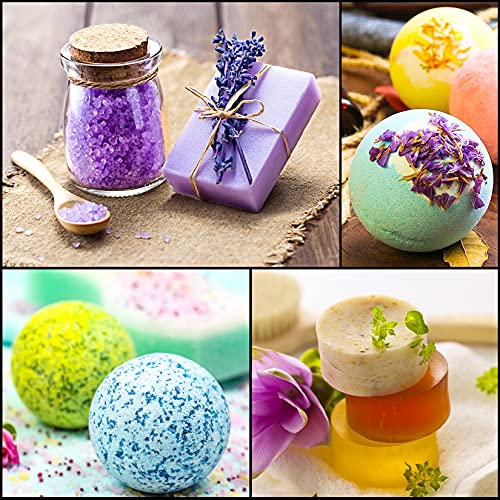 Bath Bomb Soap Dye - 36 Color Concentrated Food Grade Skin Safe Liquid Based Bath Bomb Colorant - Vibrant Rainbow Soap Coloring for Soap Making DIY, Bath Bomb Supplies Kit, Bath Salt Crafting