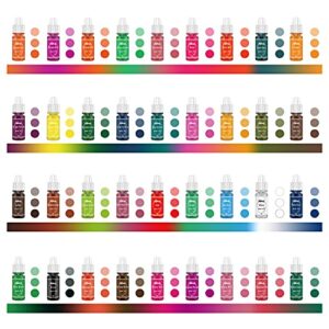 Bath Bomb Soap Dye - 36 Color Concentrated Food Grade Skin Safe Liquid Based Bath Bomb Colorant - Vibrant Rainbow Soap Coloring for Soap Making DIY, Bath Bomb Supplies Kit, Bath Salt Crafting