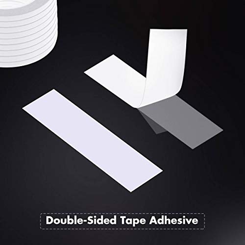 Double Sided Adhesive Tape, Cridoz 9 Rolls Double-Side Craft Tape for Card Making, Scrapbooking, DIY Crafts and Office School Stationery Supplies (1/4 Inch, 25 Yards Per Rool)