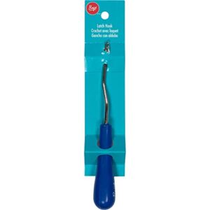 boye offset ergonomic latch hook tool craft accessory, 6.5″ l, blue