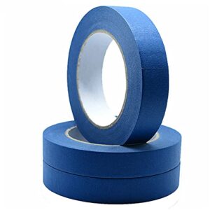 blue painter’s tape 3 rolls, multi surface masking tape 0.7 inch x 60 yard, 180 yard in total, painting and decoration supplies, indoor and outdoor use