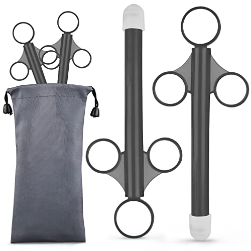 [2 Pack+Storage Bag]lube applicator for Women,Men,Precision Female Lubricant Tube applicator with [10ml Precision Markings][Easy use/Clean][Reusable][Silicone][no Disposable]