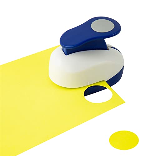 2PCS Circle Punch 1inch+ 5/8inch Hole Punch Shapes Paper Punch Circle Cutter for Paper crafts Scrapbook Punches Bottle Caps for Crafts Earring Card Craft Punch for Nail Strips Whole Puncher(16mm+25mm)