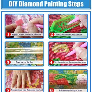 Suyaloo 5D Diamond Painting Kits for Adults - Diamond Art Kits for Adults Kids Beginner,DIY Harry Boy Magic Badge Full Drill Paintings with Diamonds Gem Art for Adults Home Wall Decor 11.8x15.7inch