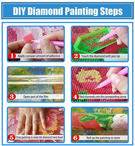 Suyaloo 5D Diamond Painting Kits for Adults - Diamond Art Kits for Adults Kids Beginner,DIY Harry Boy Magic Badge Full Drill Paintings with Diamonds Gem Art for Adults Home Wall Decor 11.8x15.7inch