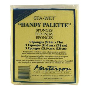 masterson sta-wet handy palette, 3 pack