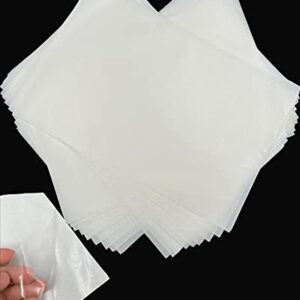 PLANTIONAL Double Sided Iron On Adhesive Sheets: 20 PCS Heavy Weight A4 Size Double-Sided Press-on Patch Heat Melt Fabric Glue Sheet Permanent Fusible Adhesive Sheets