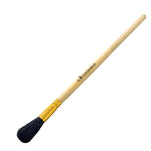 slofoodgroup gilding brush, gold duster brush round oval (size 2)