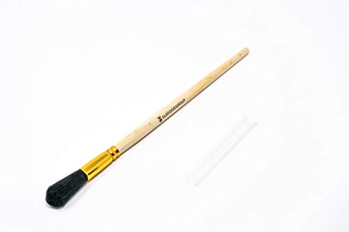 Slofoodgroup Gilding Brush, Gold Duster Brush Round Oval (Size 2)