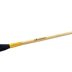 Slofoodgroup Gilding Brush, Gold Duster Brush Round Oval (Size 2)