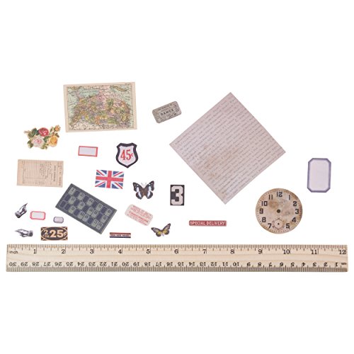 Ephemera Pack - Snippets by Tim Holtz Idea-ology, Various Sizes, 111 Pieces (TH93564)