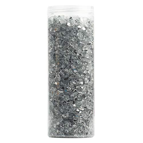 ZenQ Crushed Glass for Crafts, Resin Art. 1.5 lbs