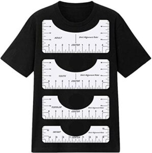 tshirt alignment ruler, tshirt alignment ruler tool set, tshirt craft ruler with guide tool, t-shirt ruler guide tshirt alignment tool for vinyl, htv, heat transfer vinyl[4 pcs]