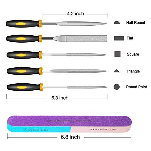 Resin Sanding and Polishing Kit,23 Pieces YASPIT Resin Casting Tools Set, Include Sand Papers,Resin File,Polishing Blocks,Scissors,Wooden Brush for Polishing Epoxy Resin Jewelry Making Supplies