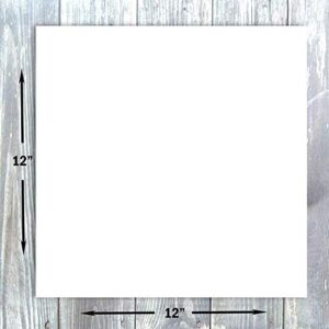 Hamilco White Cardstock Scrapbook Paper 12x12 Heavy Weight 100 lb Cover Card stock – 25 Pack