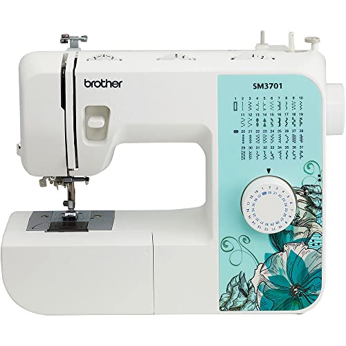 Brother 37-Stitch Free Arm Sewing Machine, 12" x 5.8" x 15.3", White