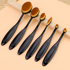 unimeix 6 pack blending brushes for card making crafting ink blender brushes set tool crafter paper background brush for makeup or drawing (brown)