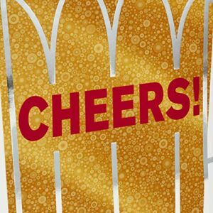 Hallmark 9" Medium Gift Bag with Tissue Paper ("Cheers!" Beer Mug) for Christmas, Father's Day, Birthdays, Graduations, Promotions, New Jobs or Any Occasion