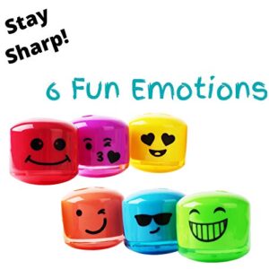 Mr. Pen- Pencil Sharpener, Smiley Sharpener 6 Pack, Pencil Sharpener Kids, Pencil Sharpener for Colored Pencils, Sharpener, Pencil Sharpeners, Pencil Sharpener Manual, Colored Pencil Sharpener