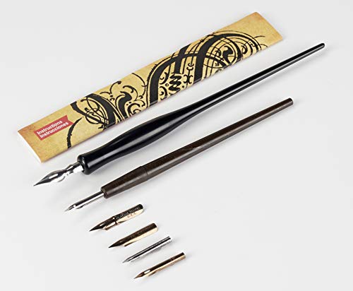 Speedball Sketching Pen Set - 2 Penholders w/ 6 Pen Tips