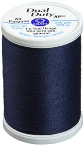 coats thread & zippers s910-4900 dual duty xp general purpose thread, 250-yard, navy