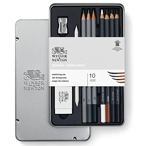 Winsor & Newton Studio Collection Artist Pencils, Sketching Pencils, Set of 10