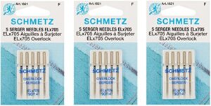 elx705 serger needles -size 14/90 5/pkg (3 pack)