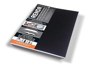 crescent creative products rendr lay-flat soft cover sketchbook, 8.5 11-inch